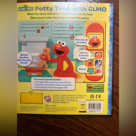Sesame Street | Toys | Sesame Street Elmo Potty Book With Sounds | Poshmark